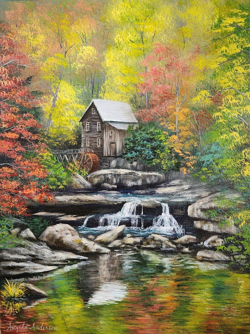 Acrylic Painting Landscape Tutorial