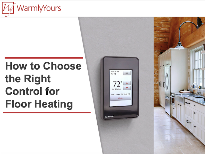How to Choose the Right Control for Floor Heating - Crowdcast