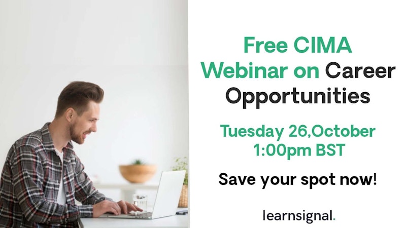 FREE Learnsignal CIMA Webinar on Career Opportunities - Crowdcast
